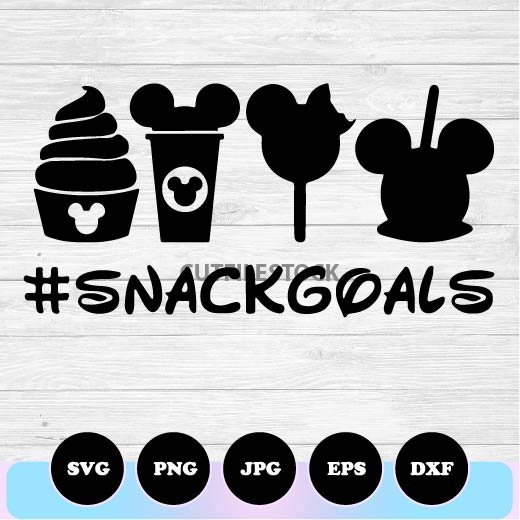 Snack Goals Svg, Png, Disney Svg, Cricut, Silhouette, Clipart