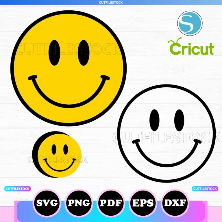 Smiley Face Svg, Happy Emoji Smiley Face Svg Png, Cricut