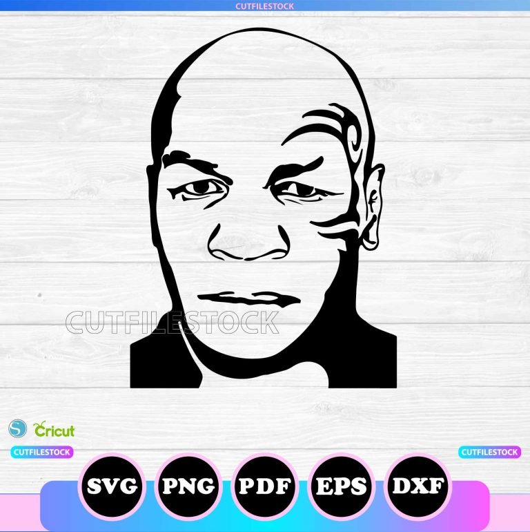 Mike Tyson SVG Png Eps, Cricut, Vector, Boxer Svg Silhouette