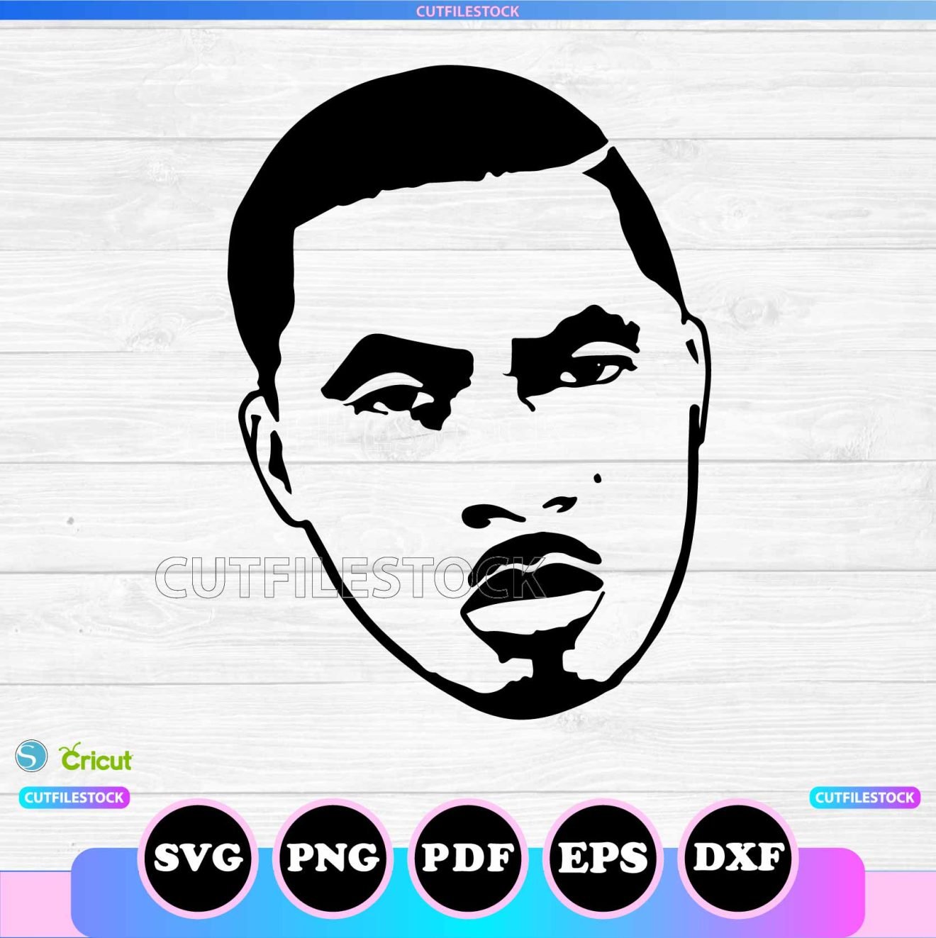 Nas SVG Png Eps Dxf Pdf, Cricut, Rapper Nas Svg Silhouette
