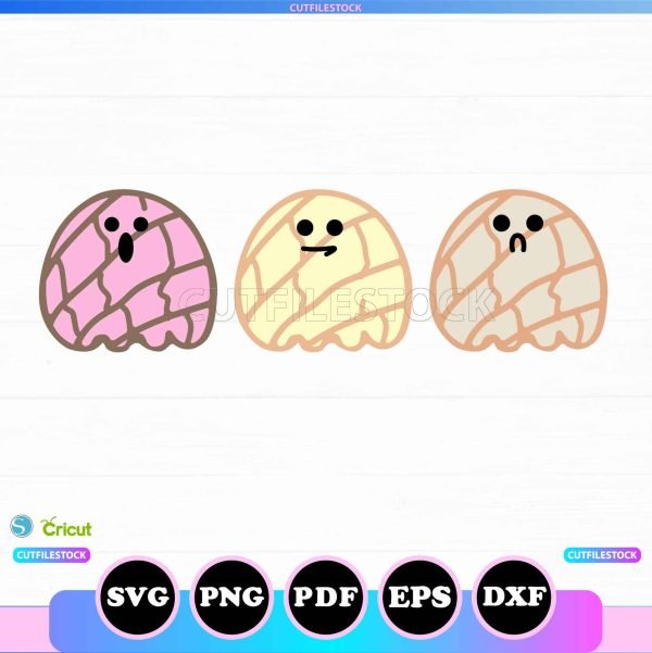 Spooky Conchas Svg Png Cricut, Silhouette, Halloween Conchas Svg